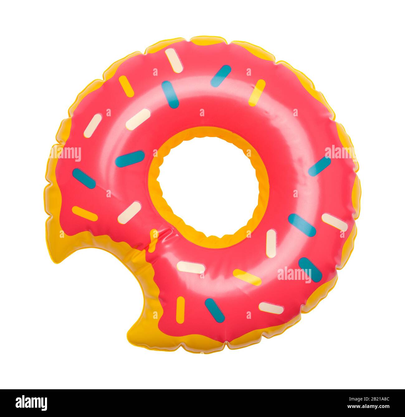 Inflatable Doughnut Pool Float Isolated on White Stock Photo - Alamy