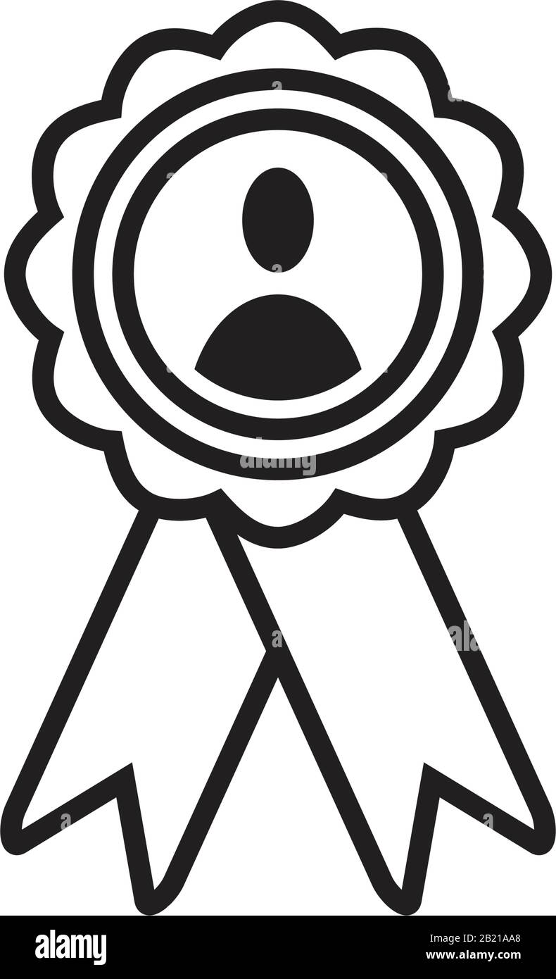 Employee of the month, talent award Icon template black color editable ...