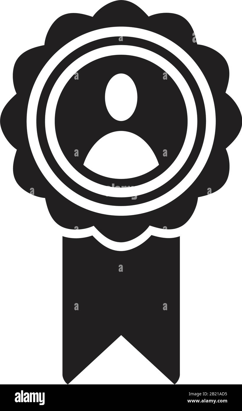 Employee of the month, talent award Icon template black color editable ...