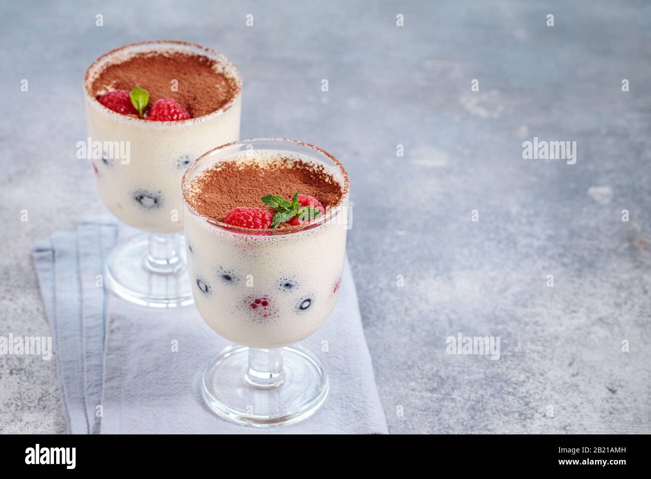 Dessert in glass layered hi-res stock photography and images - Alamy