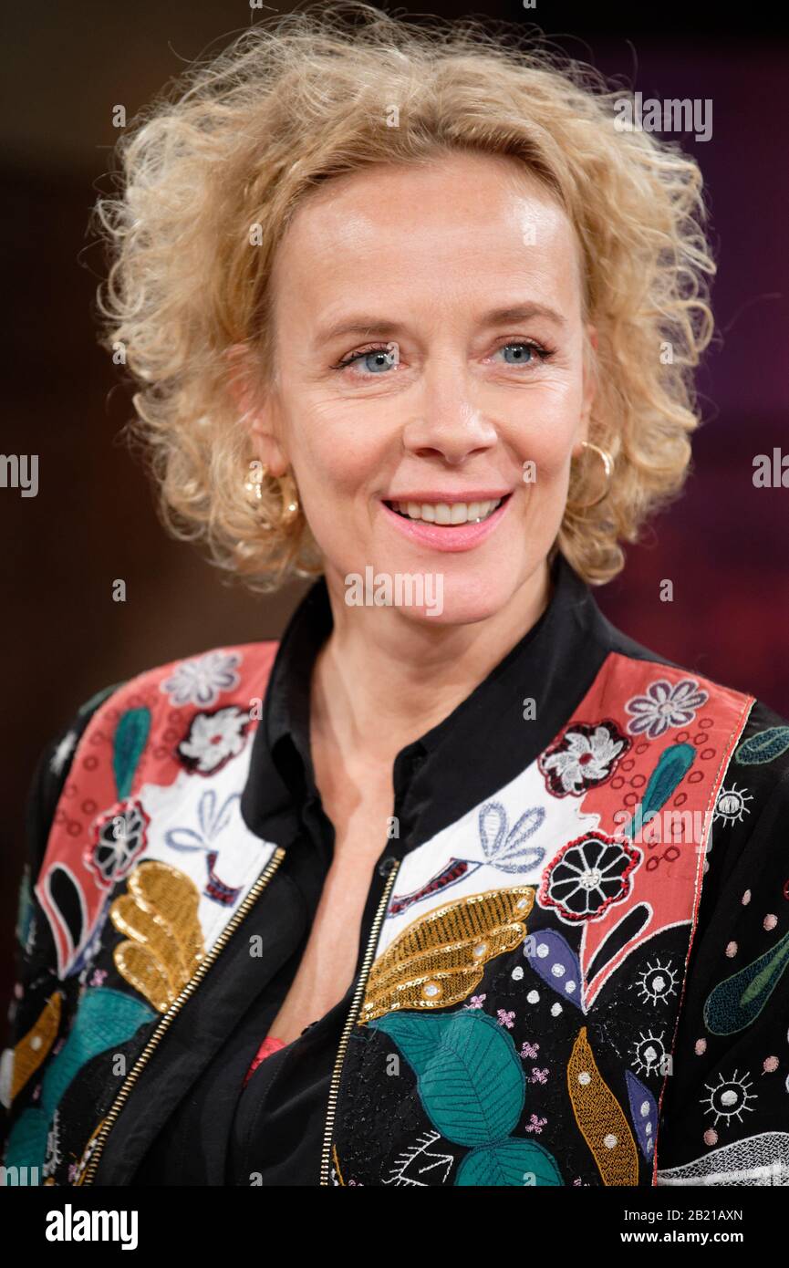 Cologne, Germany. 28th Feb, 2020. The actress Katja Riemann is in the ...