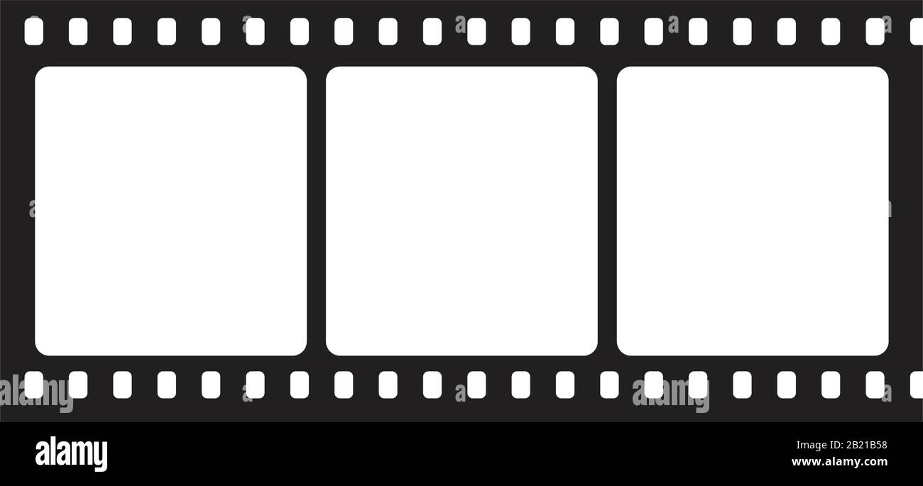Vector blank cinema film story Icon template black color editable ...