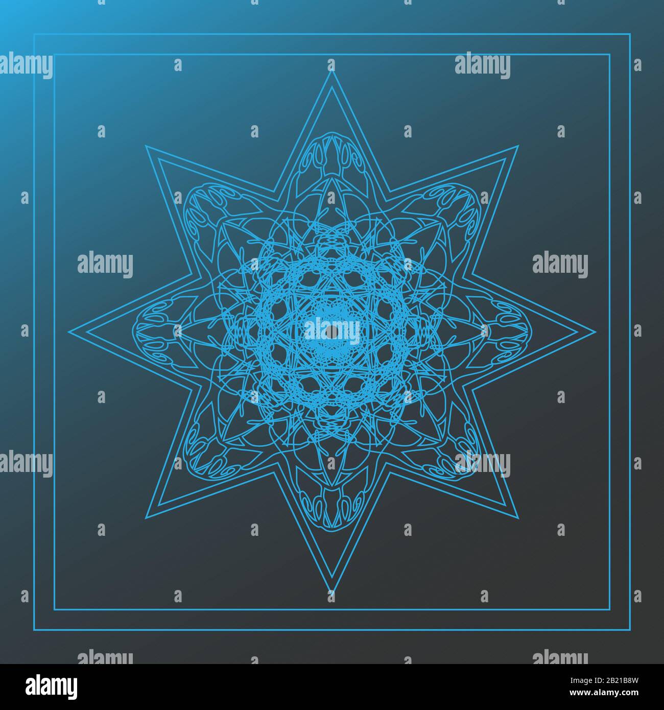 Octagonal ornamental abstract background Stock Vector Images - Alamy