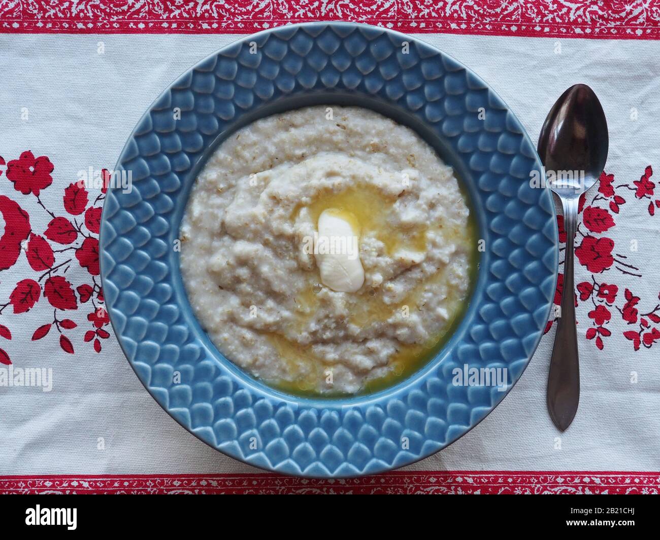 Finnish Oat Porridge Healthy Traditional Breakfast