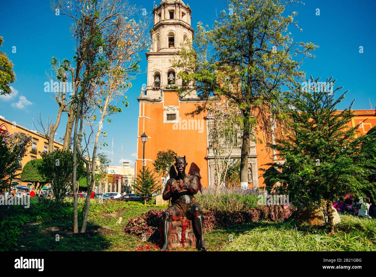 San Francisco Church, Templo de San Francisco - Queretaro, Mexico - sep ...