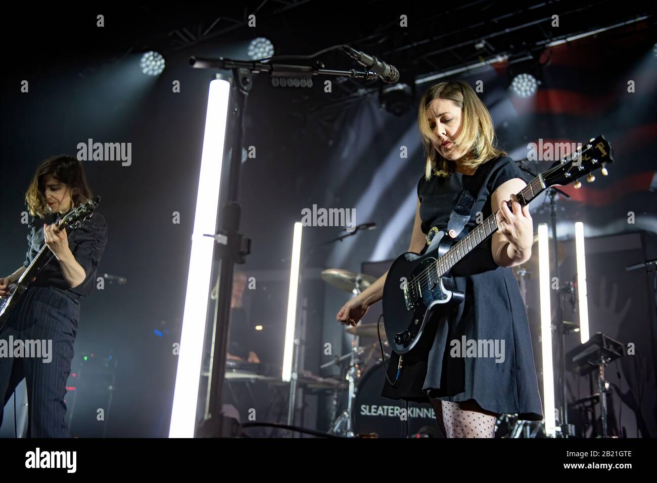 Manchester, UK. 27th February 2020. Carrie Rachel Brownstein and Corin ...