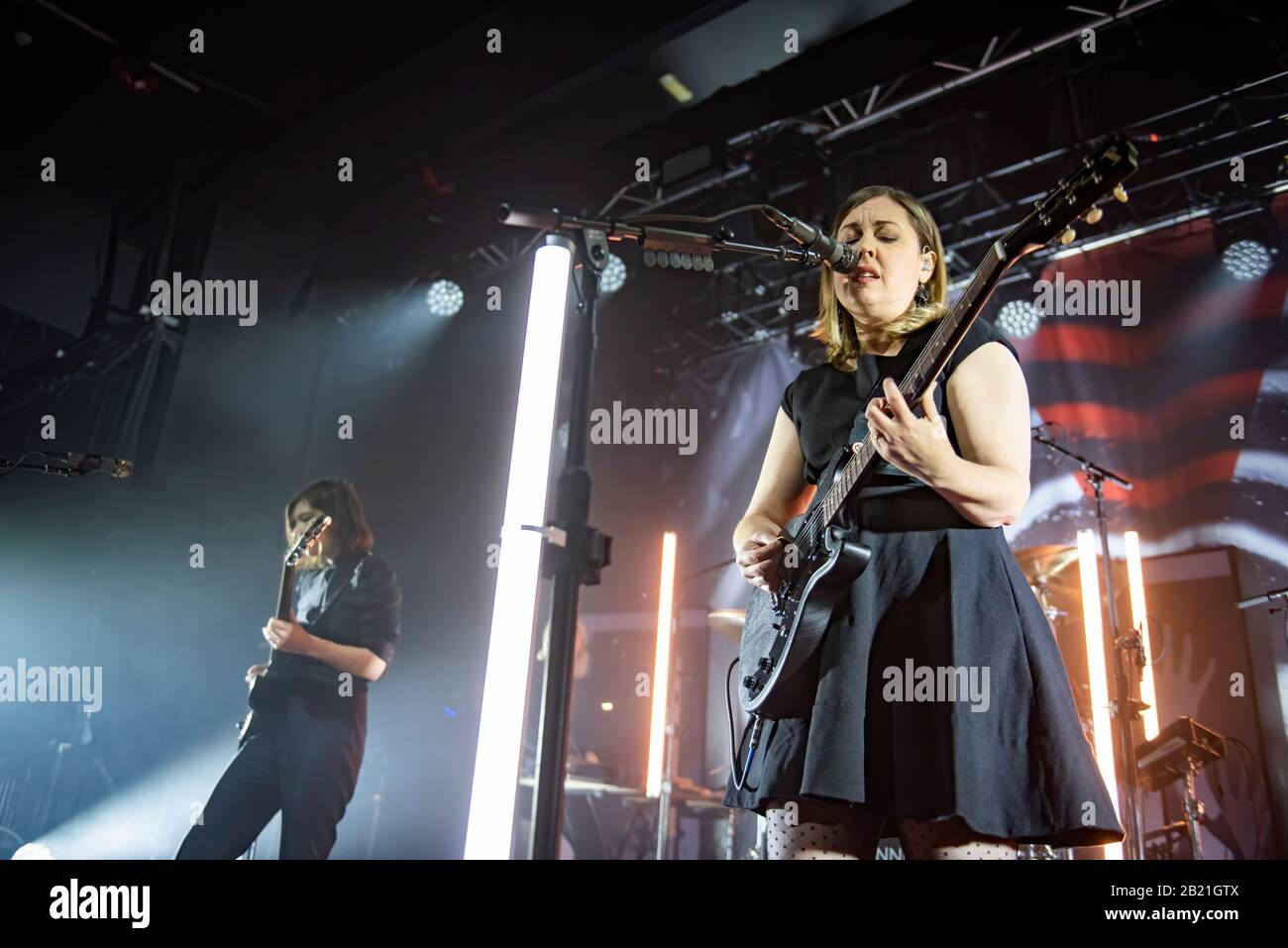 Manchester, UK. 27th February 2020. Carrie Rachel Brownstein and Corin ...