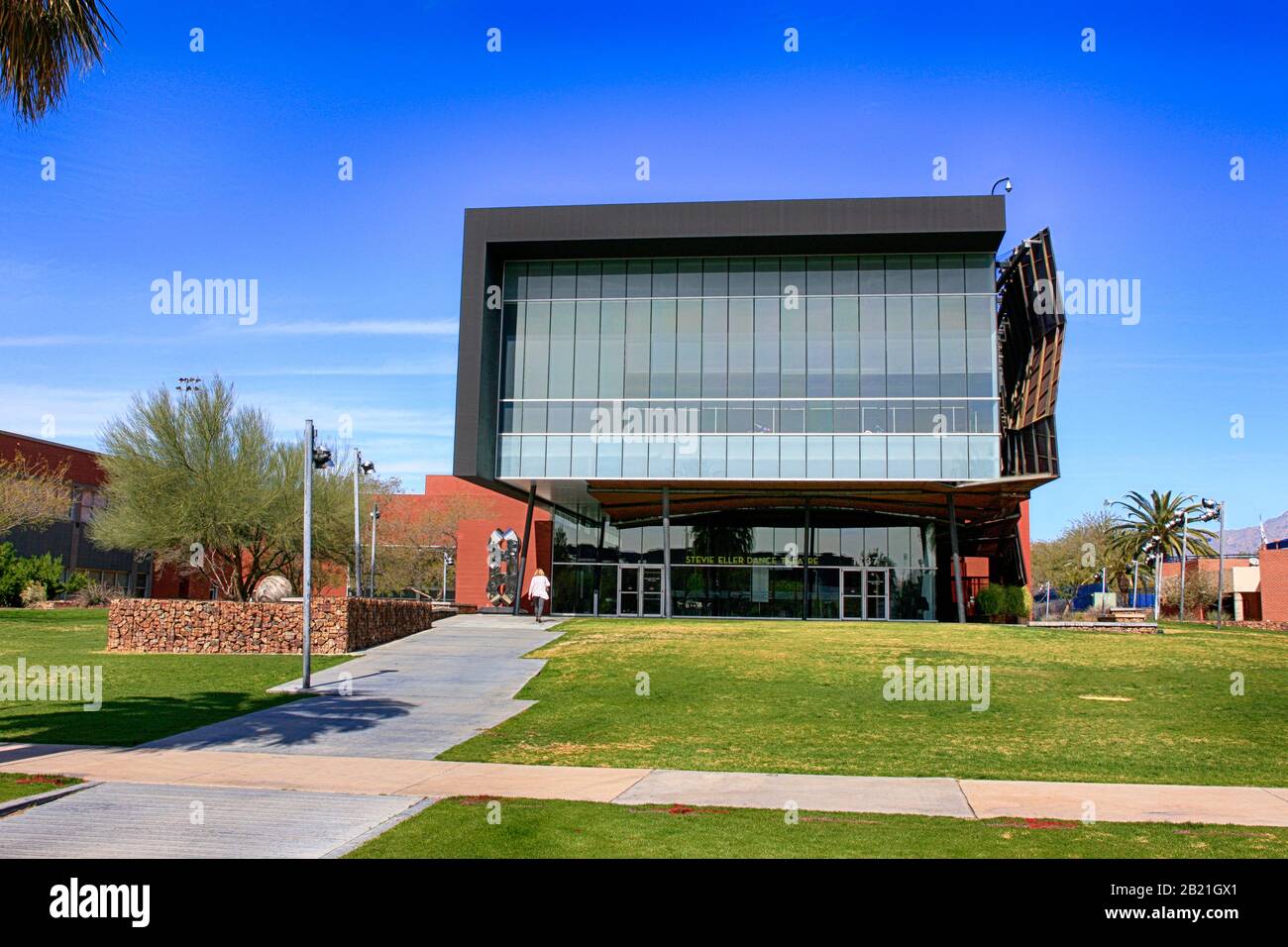 The Stevie Eller Dance Theatre building on the campus of the University ...