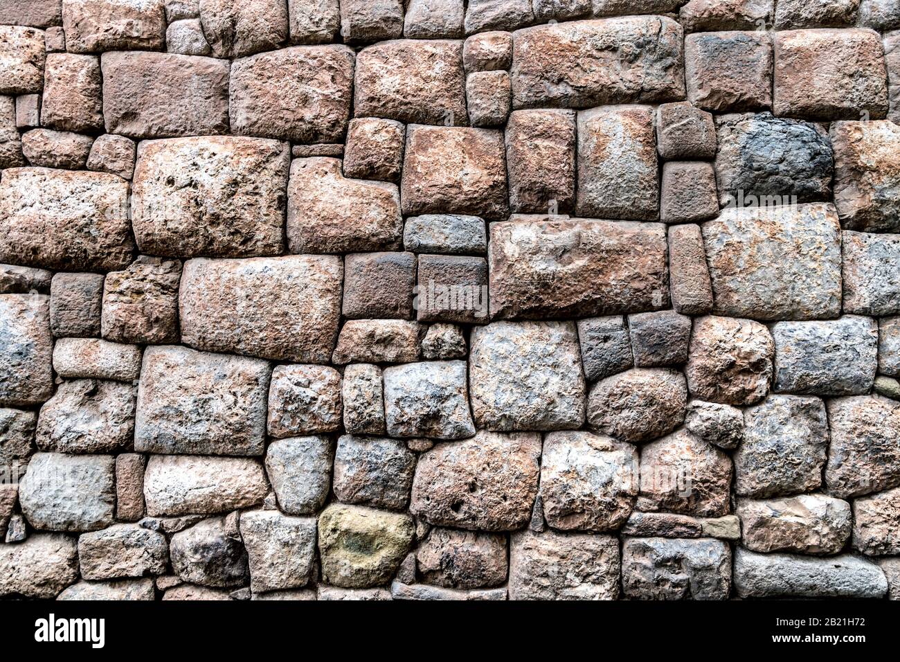 Close-up of an Inca wall (Cusco, Sacred Valley, Peru Stock Photo - Alamy