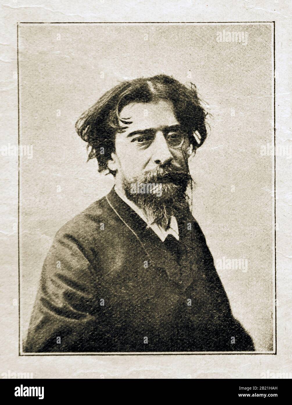 Alphonse Daudet was a French novelist. Digital improved reproduction ...