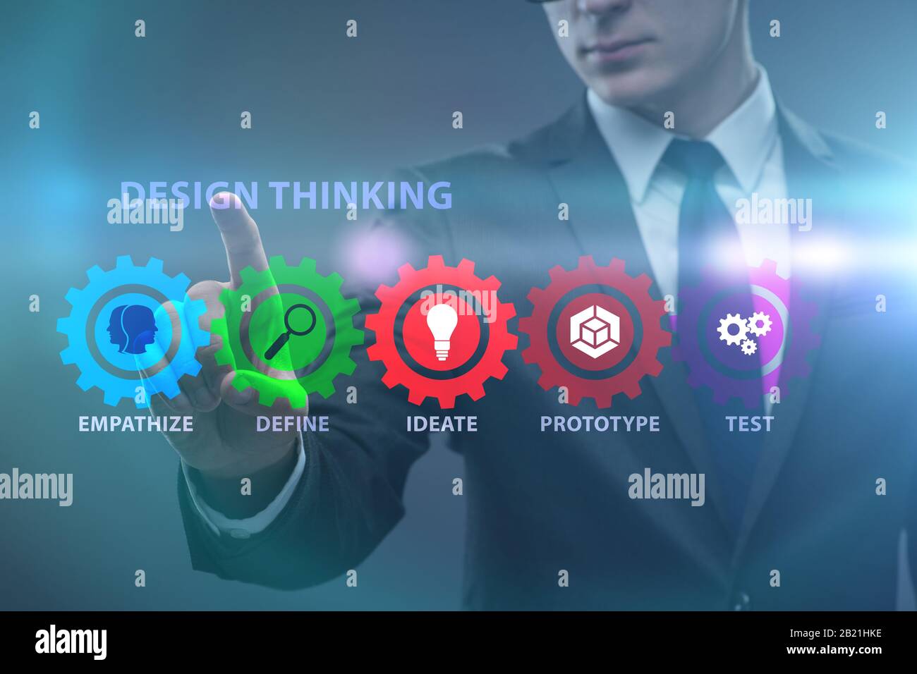 The design thinking concept in software development Stock Photo - Alamy