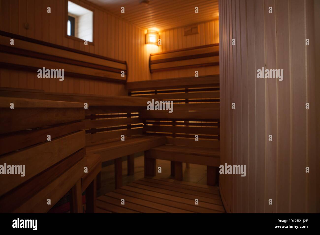 Traditional wooden dry steam room in country house Stock Photo - Alamy