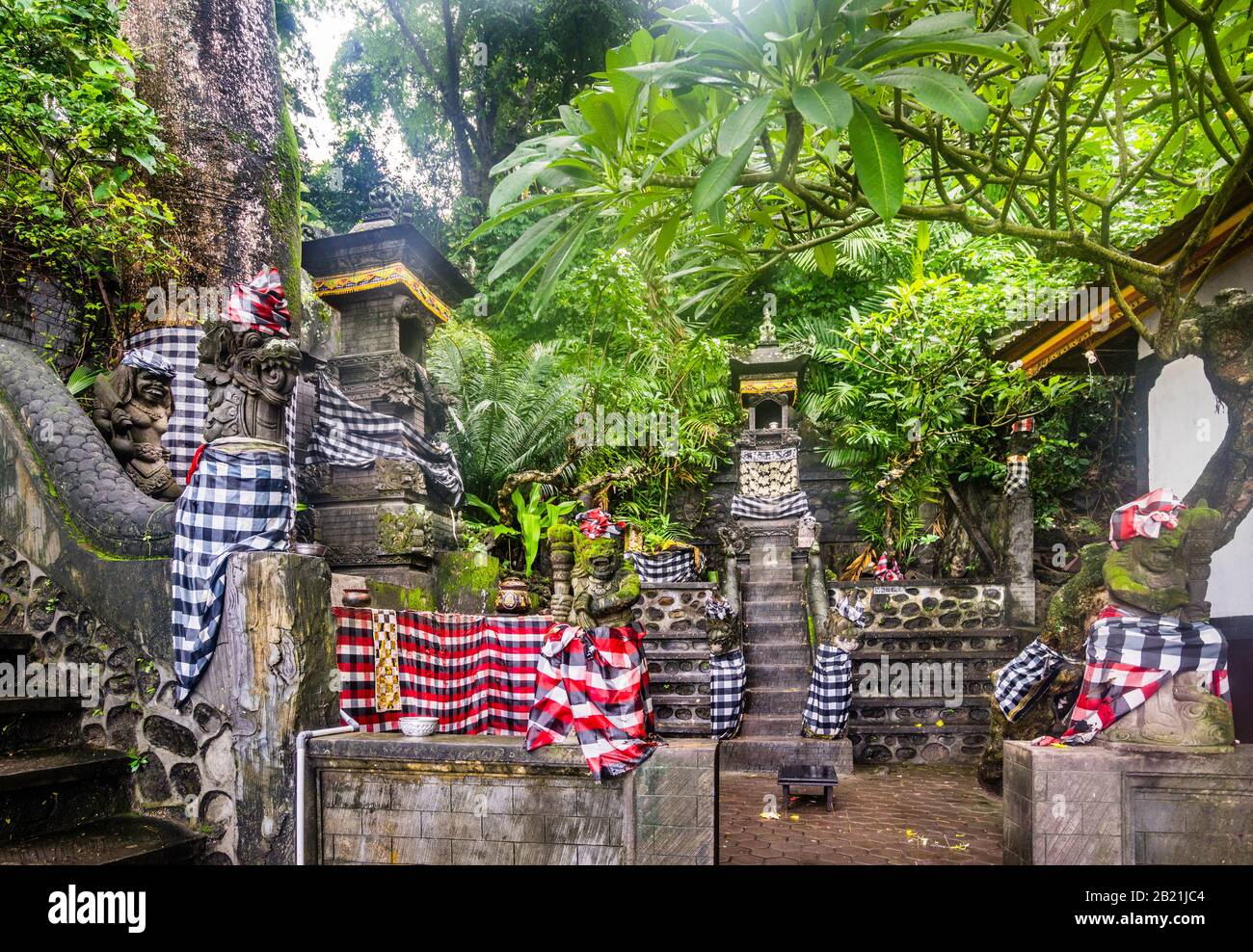 shrine at Batu Bolong hindu temple at the west coast of Lombok, Lesser ...