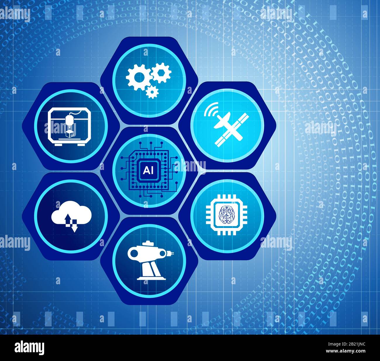 The artificial intelligence modern computing concept Stock Photo - Alamy