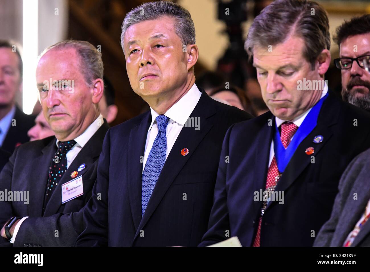 London, UK. 28th Feb, 2020. Chinese Ambassador - H.E. LIU Xiaoming and ...