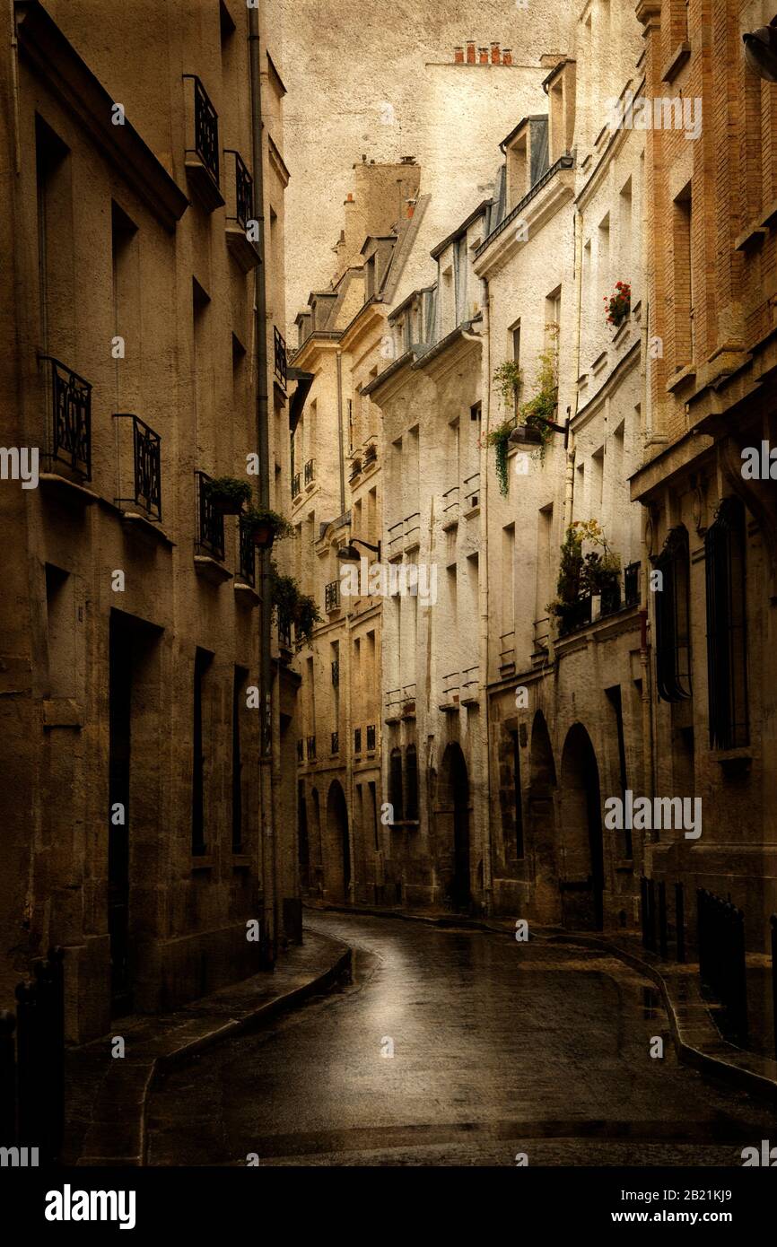 Vacant streets of paris hi-res stock photography and images - Alamy