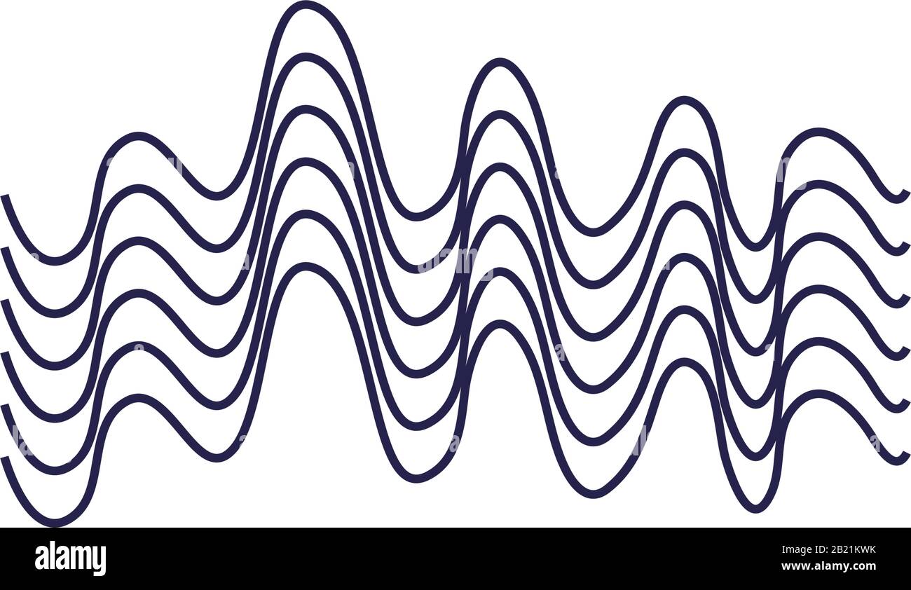 wave fill style icon design, Music sound melody musical song art ...