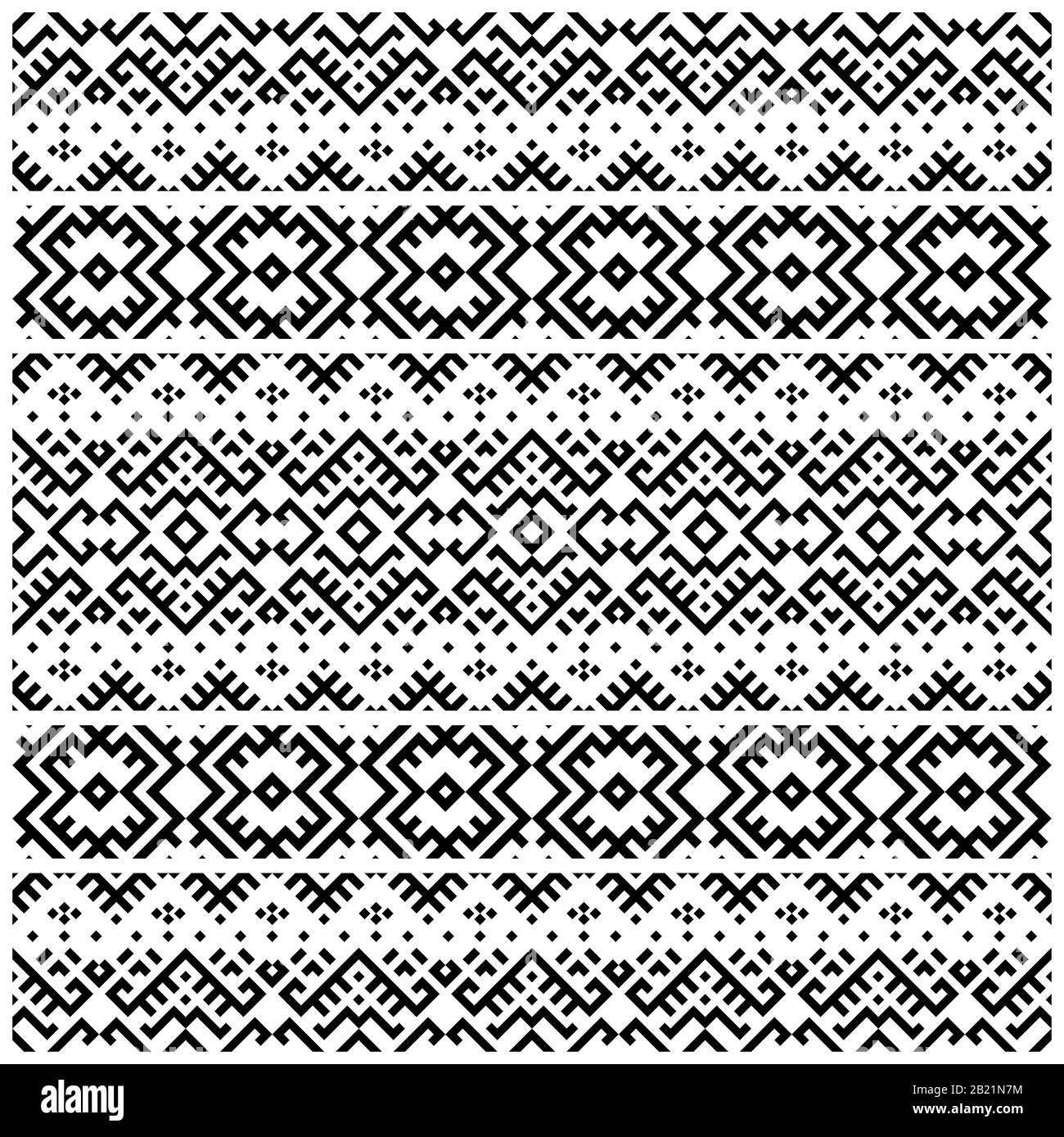 Seamless Pattern aztec motifs design vector. Illustration of ...