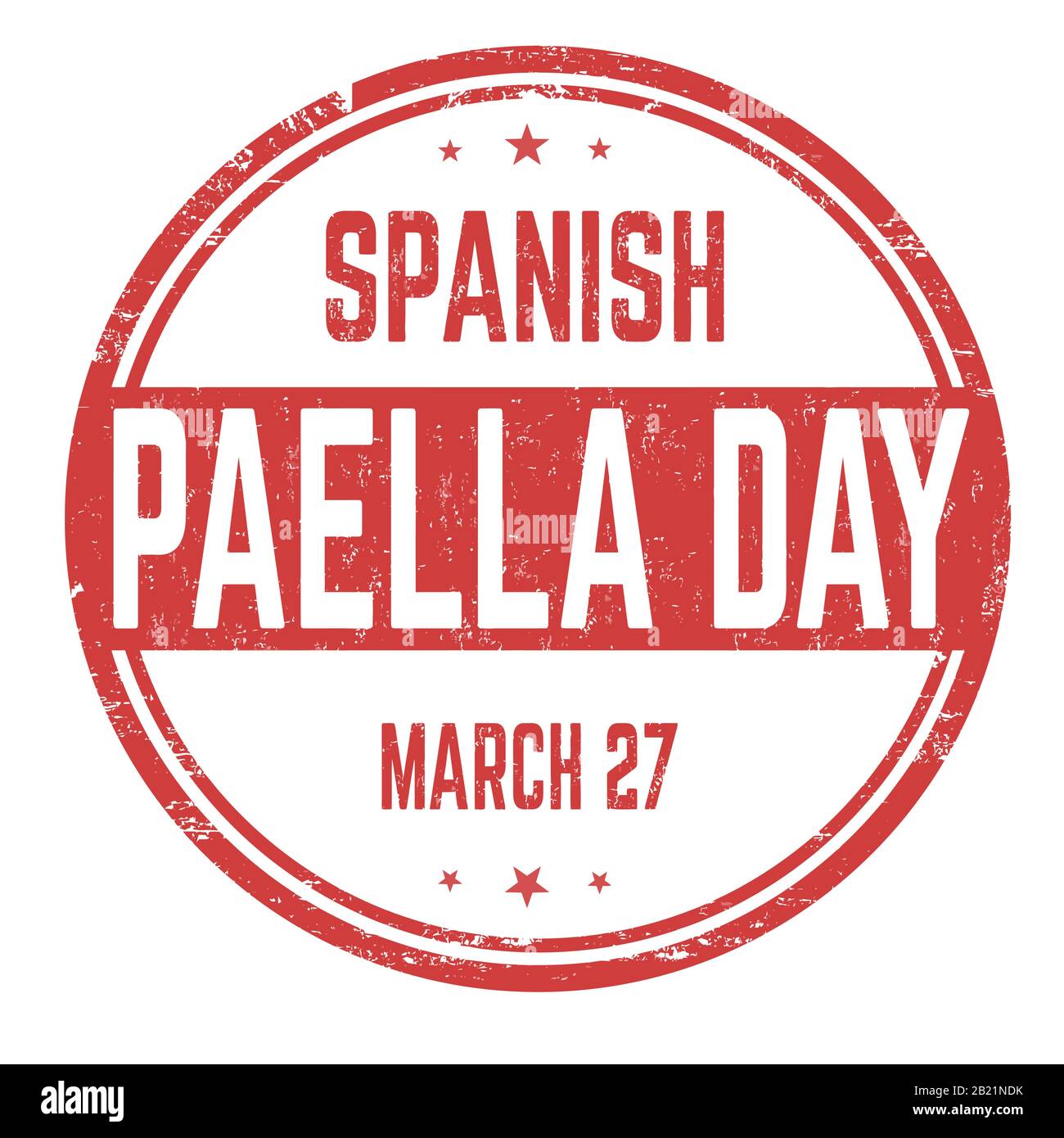 Spanish paella day sign or stamp on white background, vector ...