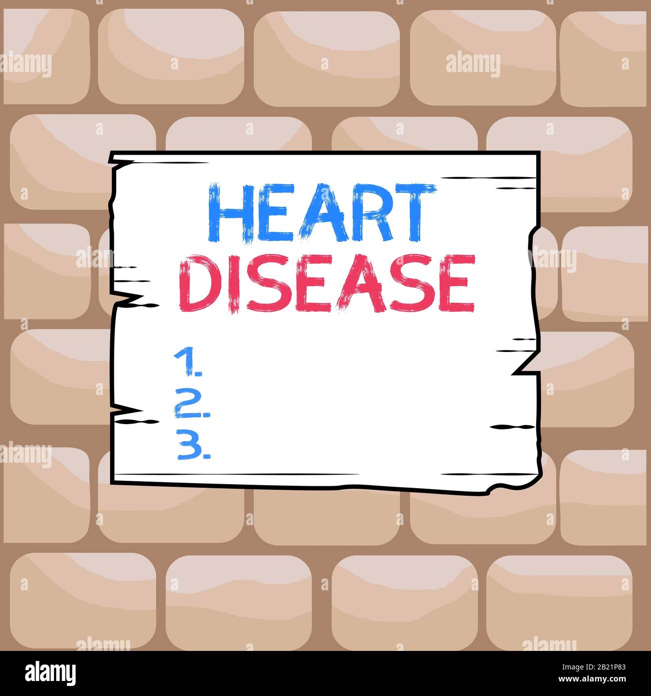 Handwriting text writing Heart Disease. Conceptual photo class of ...