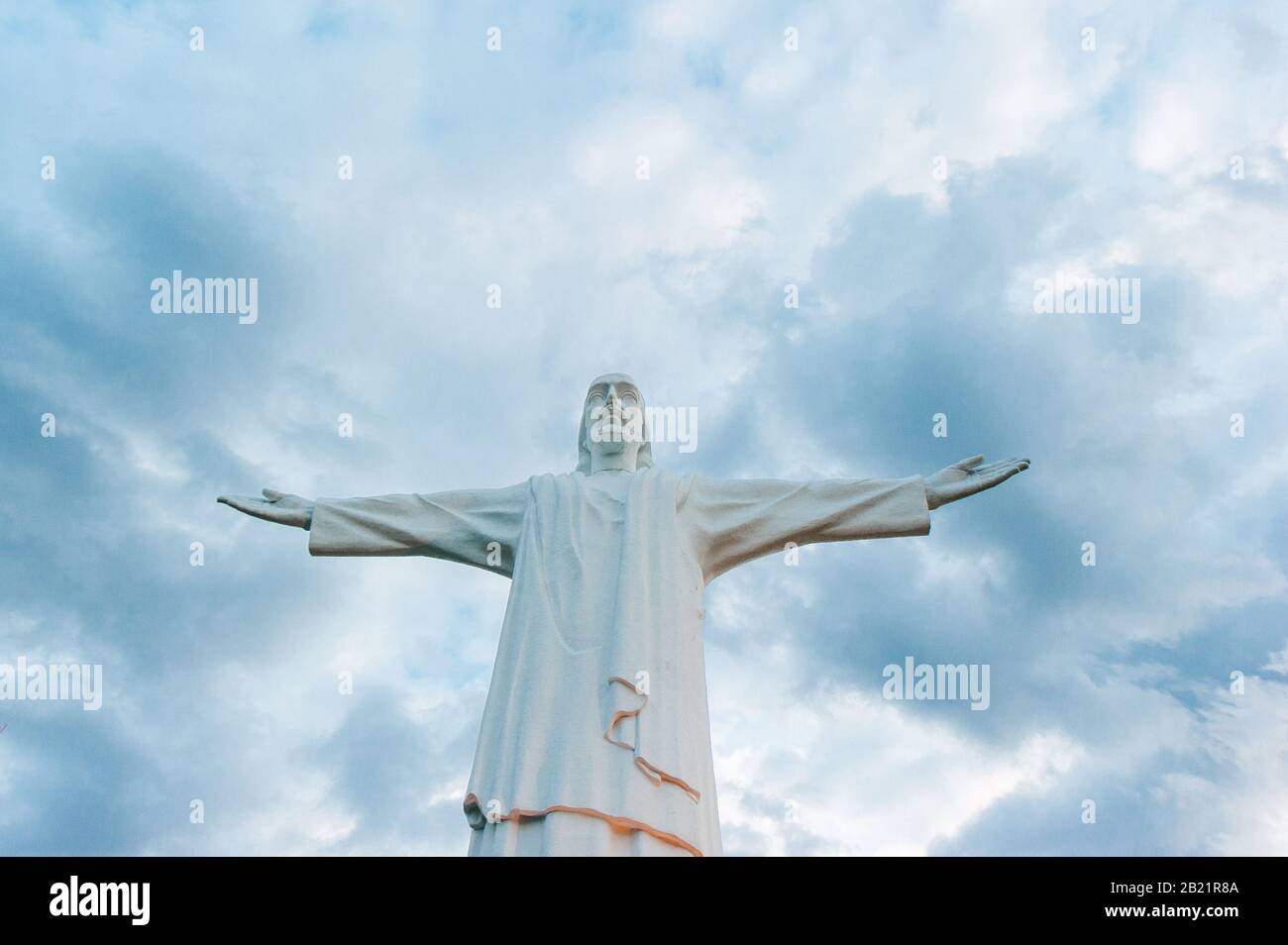 CALI, COLOMBIA - OCTOBER, 2019 The Statue of Christ the King in ...