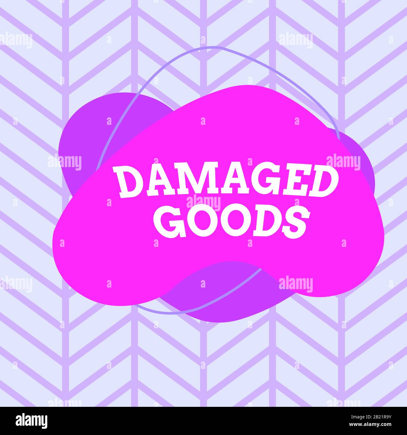 Text sign showing Damaged Goods. Business photo showcasing Products or ...