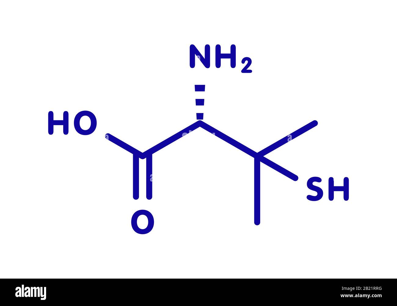Penicillamine drug molecule, illustration Stock Photo - Alamy