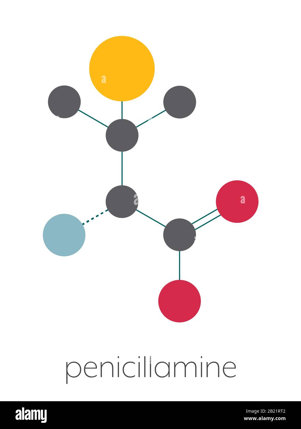 Penicillamine drug molecule, illustration Stock Photo - Alamy