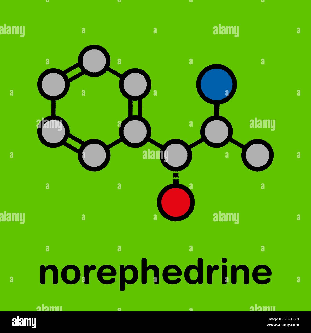 Phenylpropanolamine drug molecule, illustration Stock Photo - Alamy