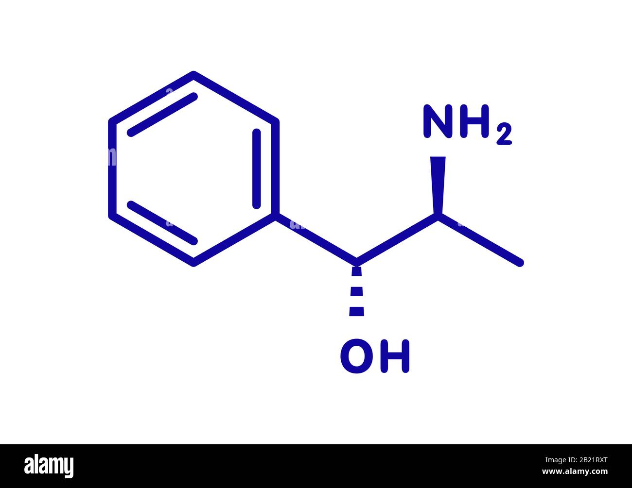 Phenylpropanolamine drug molecule, illustration Stock Photo - Alamy