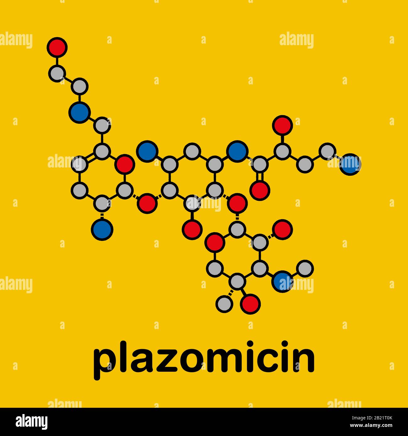 Plazomicin antibiotic drug molecule, illustration Stock Photo - Alamy