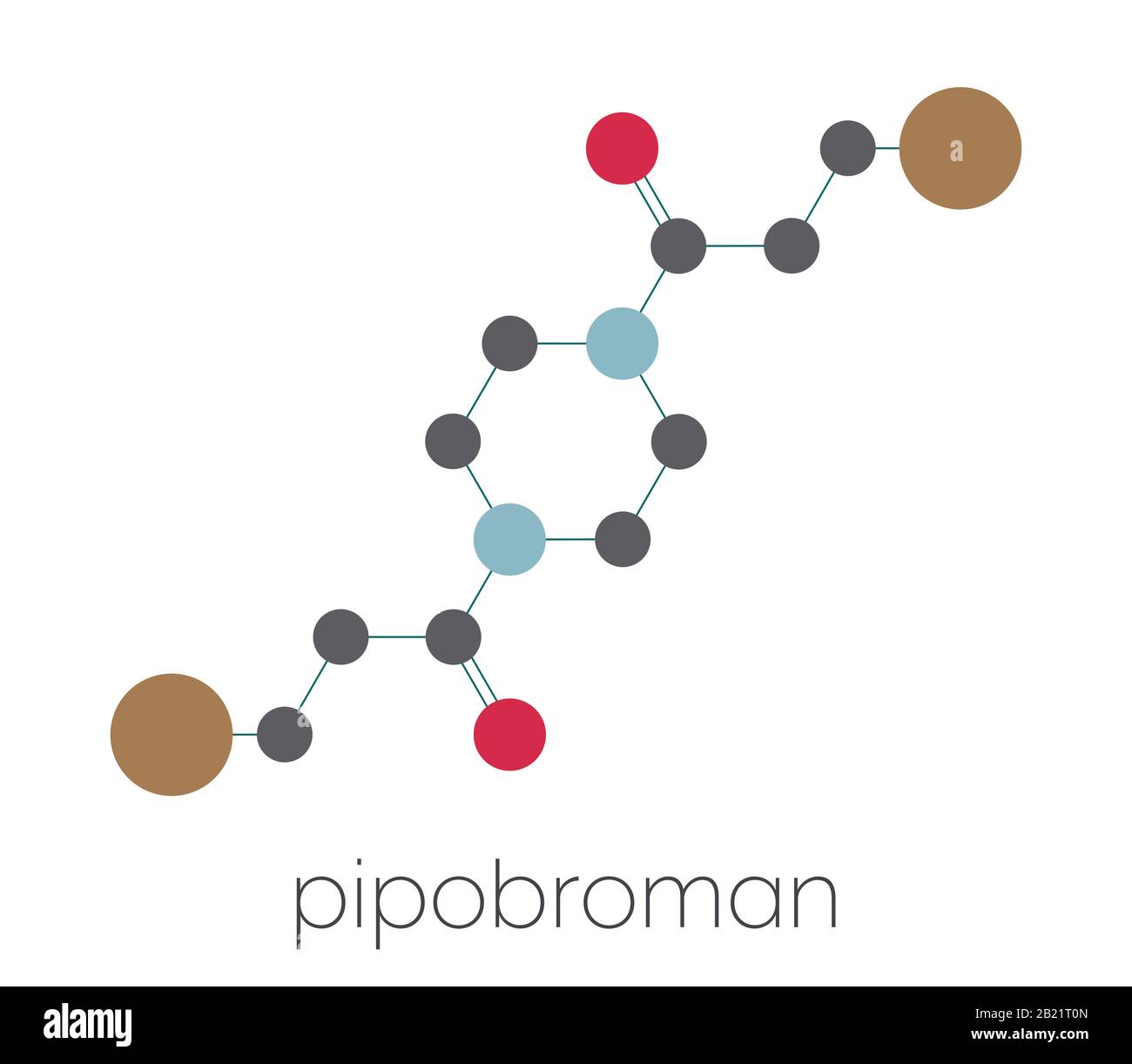 Pipobroman cancer chemotherapy drug molecule, illustration Stock Photo ...