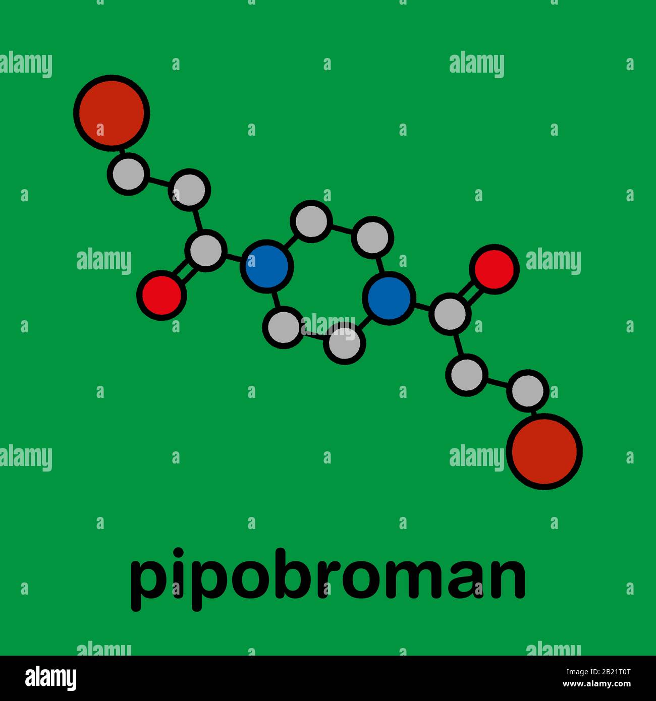 Pipobroman cancer chemotherapy drug molecule, illustration Stock Photo ...