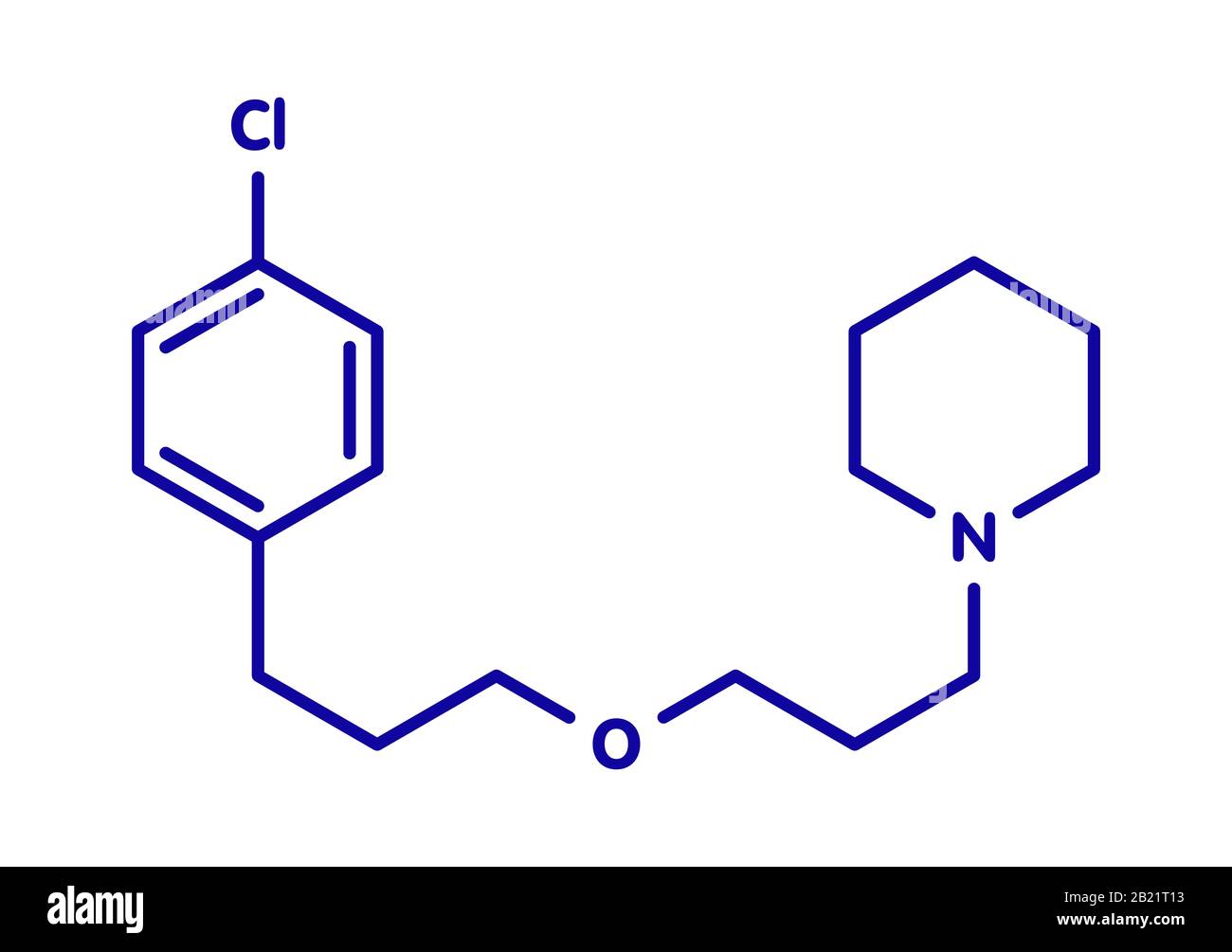 Pitolisant narcolepsy drug molecule, illustration Stock Photo - Alamy