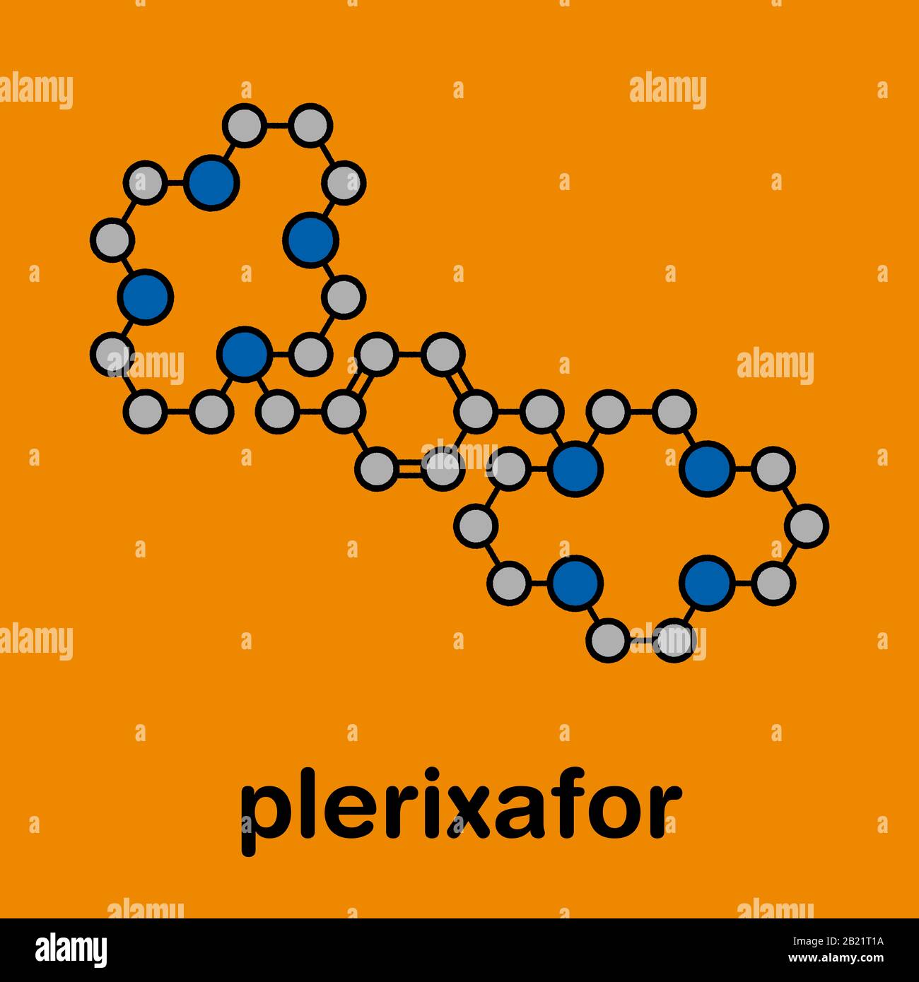 Plerixafor cancer drug molecule, illustration Stock Photo - Alamy