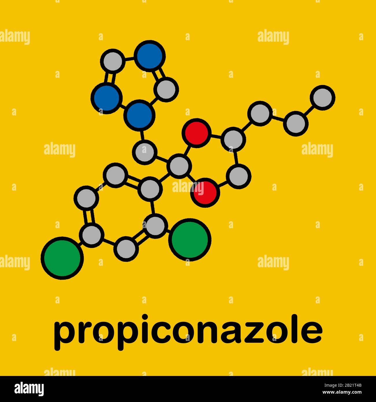 Propiconazole fungicide molecule, illustration Stock Photo - Alamy