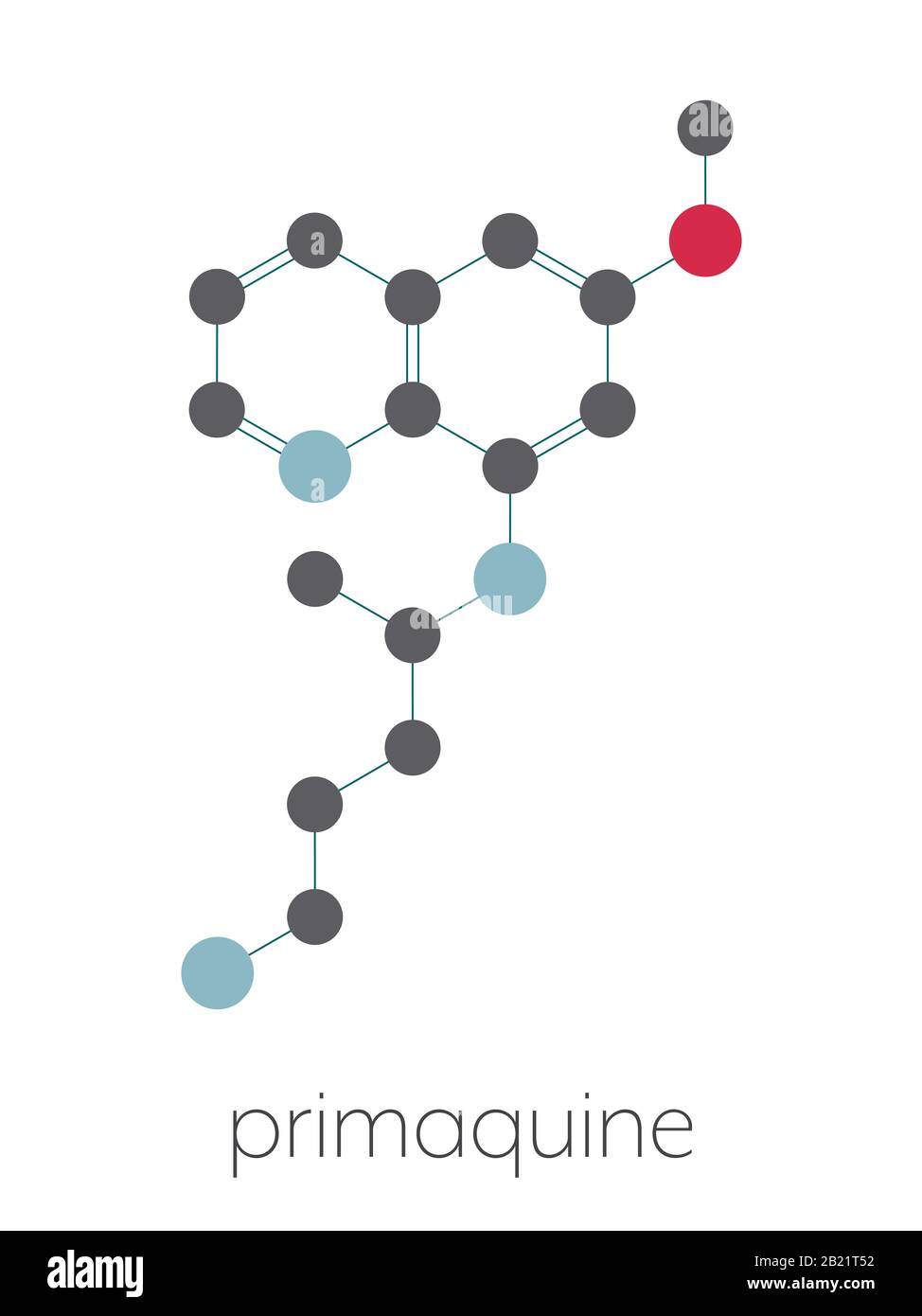 Primaquine malaria drug molecule, illustration Stock Photo - Alamy