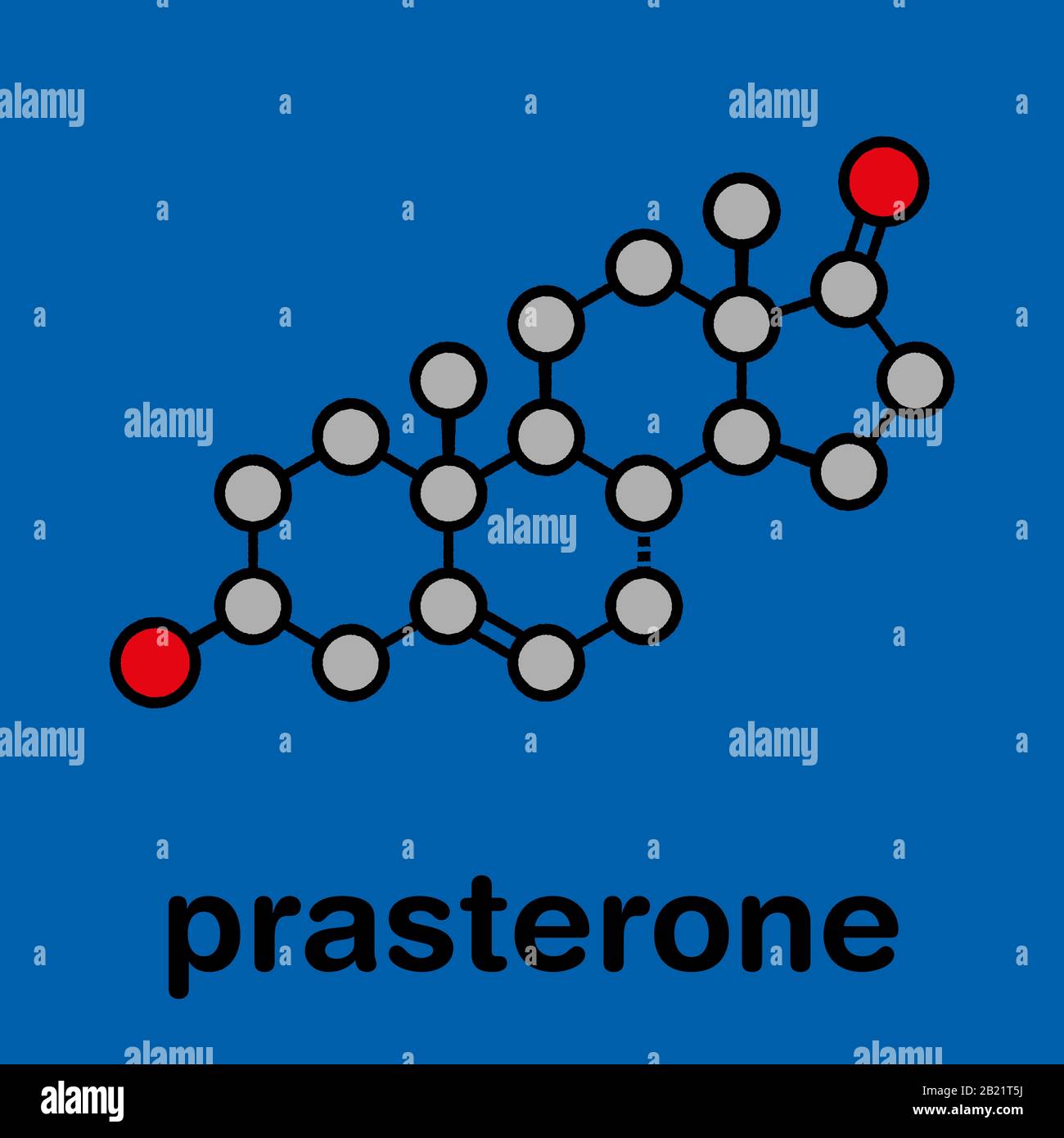 Prasterone drug molecule, illustration Stock Photo - Alamy