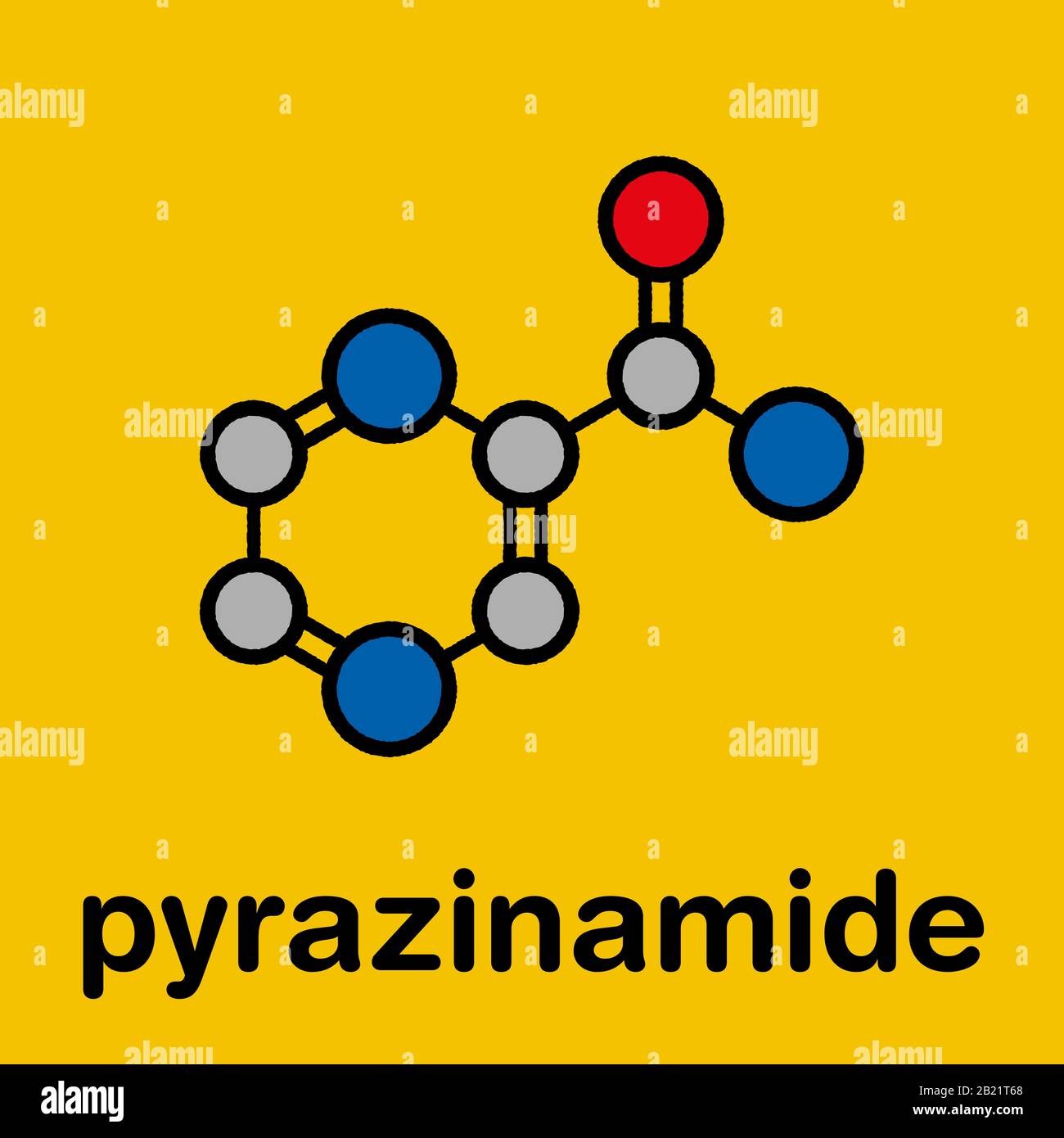 Pyrazinamide tuberculosis drug molecule, illustration Stock Photo - Alamy