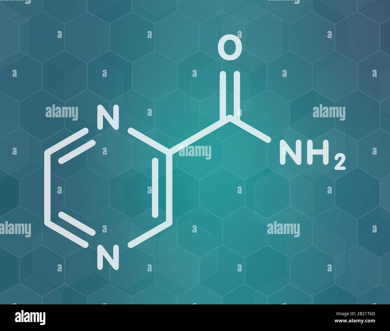 Pyrazinamide tuberculosis drug molecule, illustration Stock Photo - Alamy