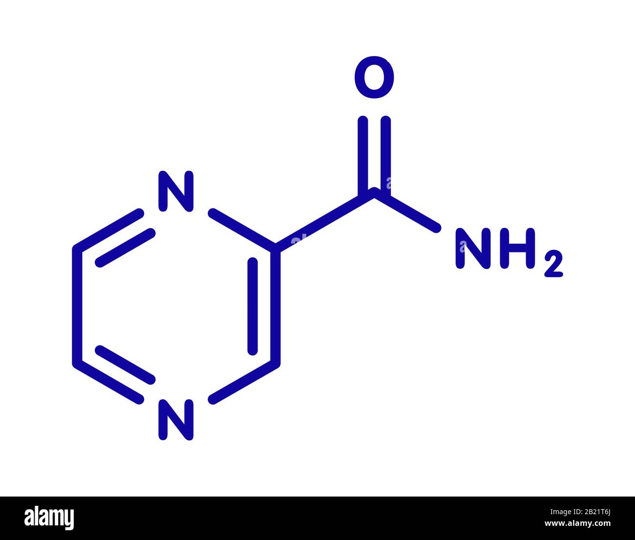 Pyrazinamide tuberculosis drug molecule, illustration Stock Photo - Alamy