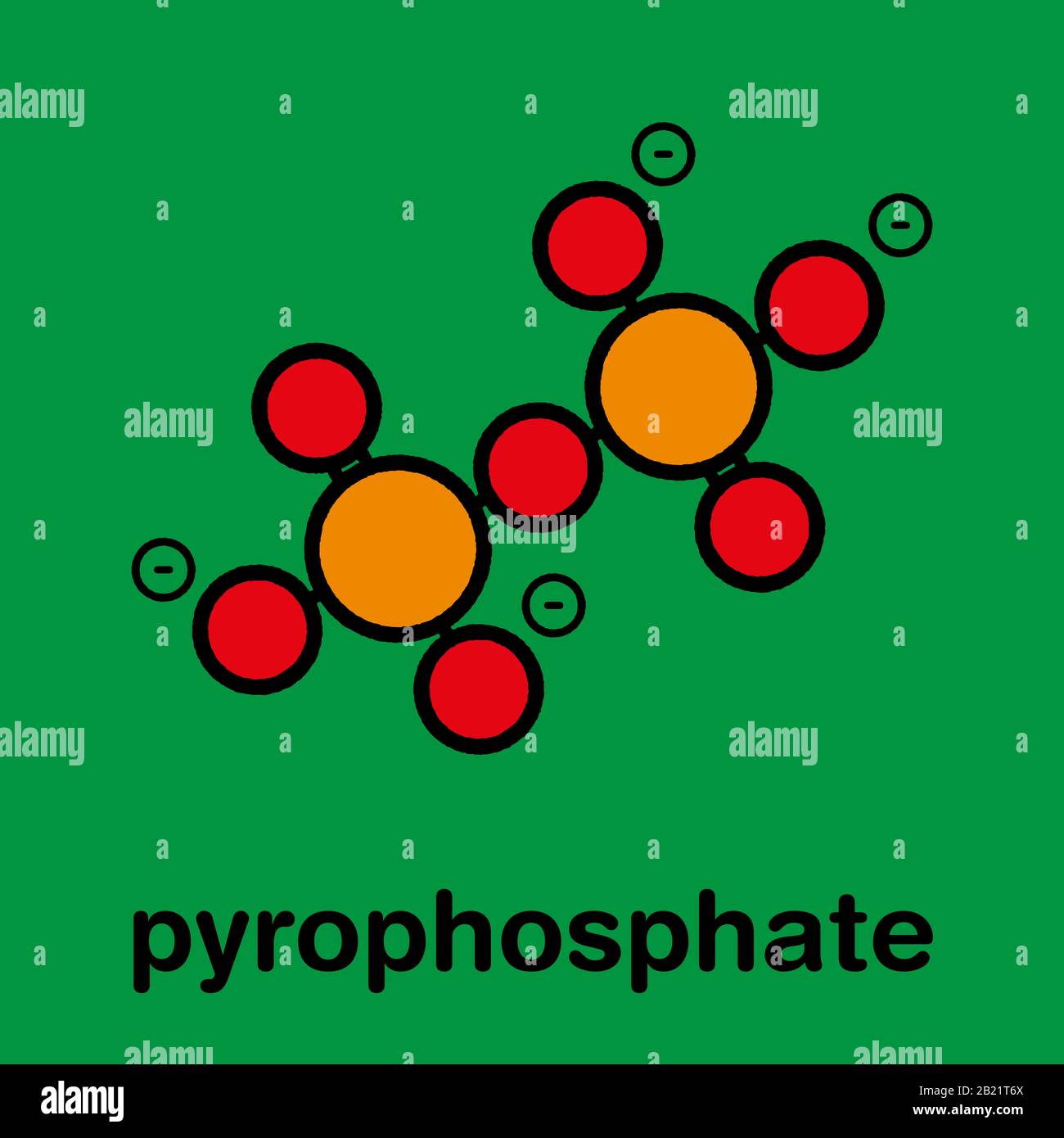 Pyrophosphate molecule chemical structure atoms hi-res stock ...