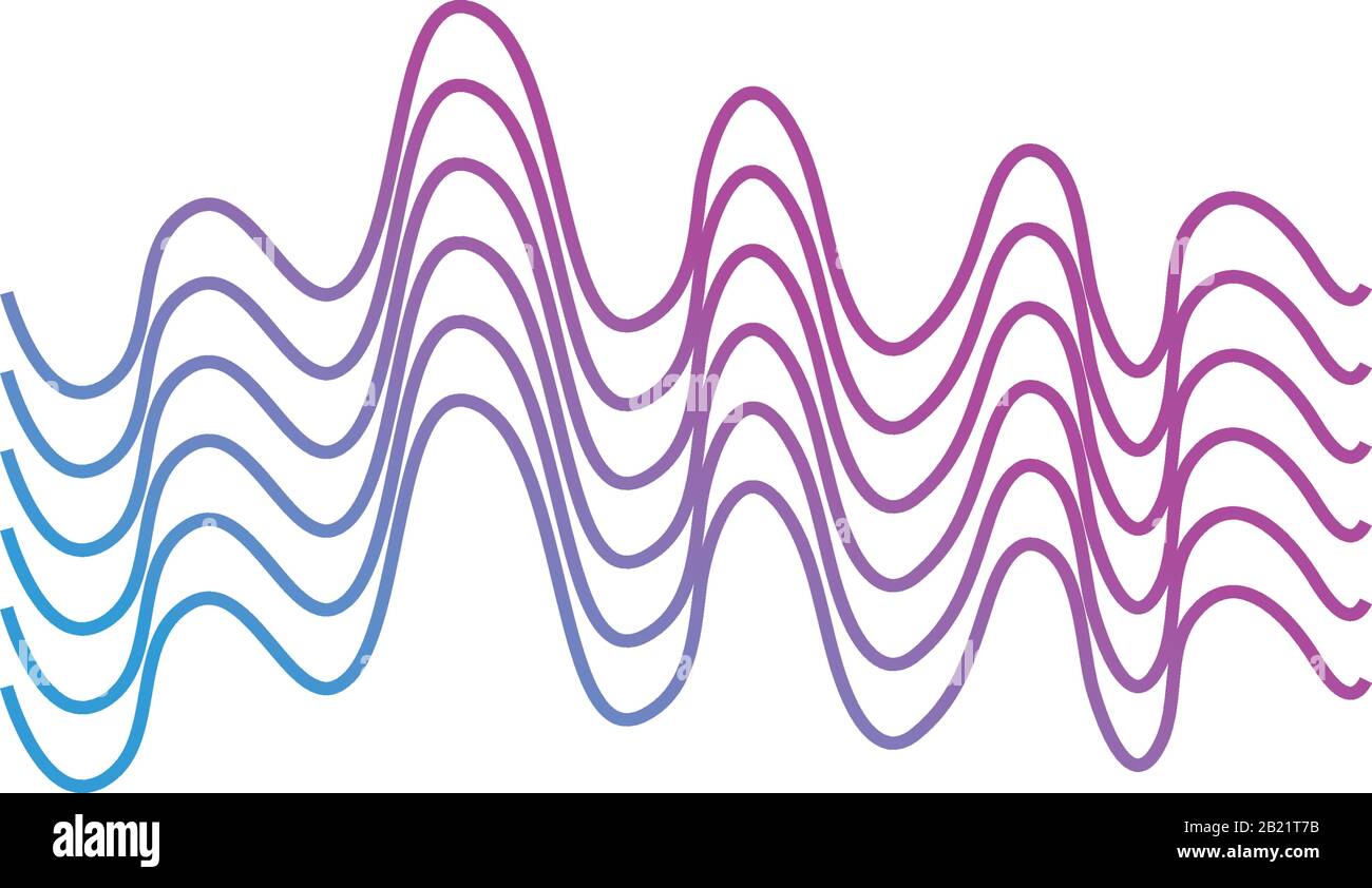 wave gradient style icon design, Music sound melody musical song art ...
