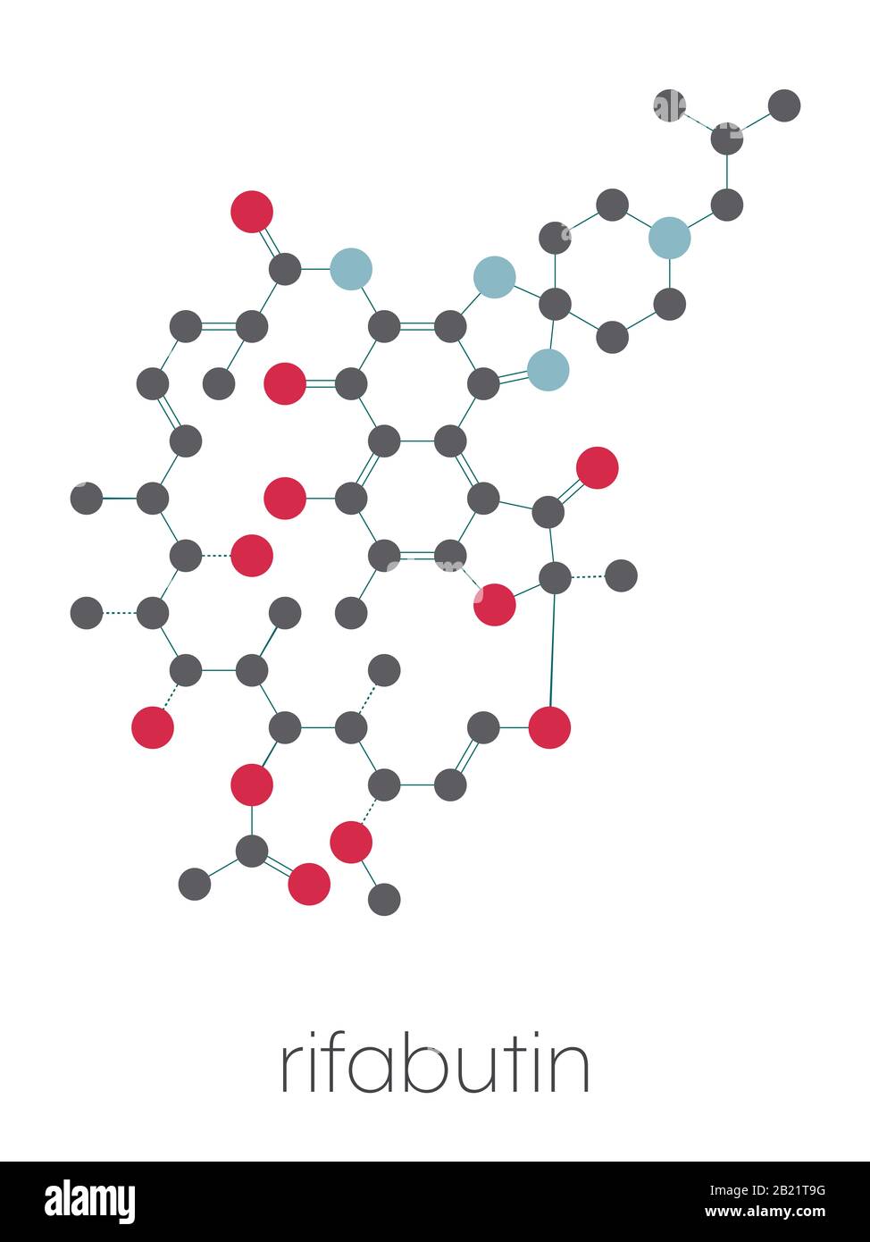 Rifabutin tuberculosis drug molecule, illustration Stock Photo - Alamy