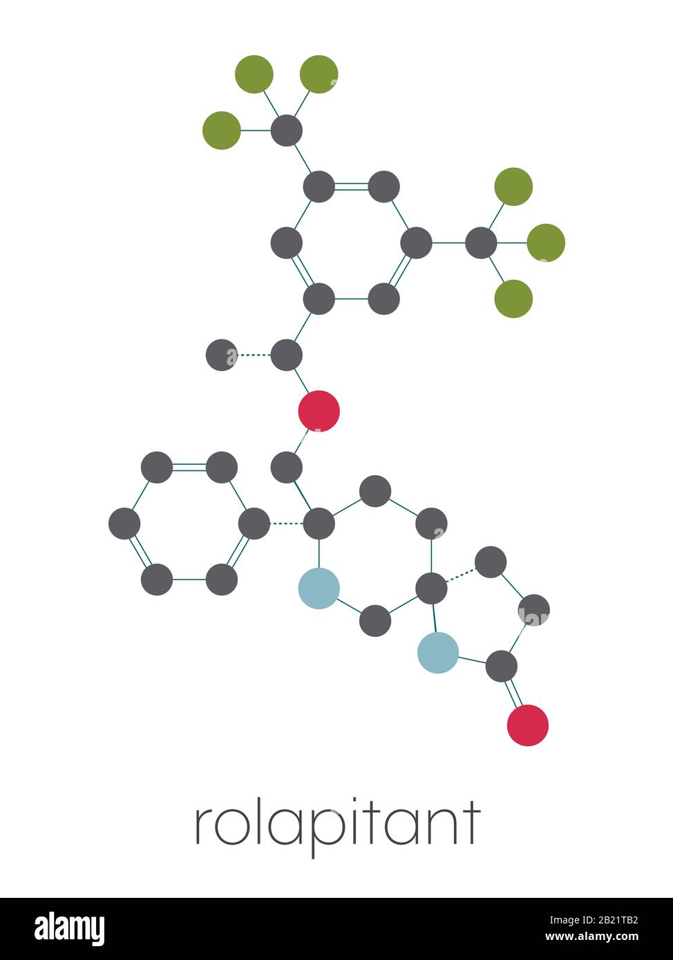 Rolapitant antiemetic drug molecule, illustration Stock Photo - Alamy