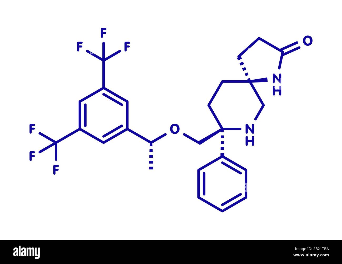 Rolapitant antiemetic drug molecule, illustration Stock Photo - Alamy