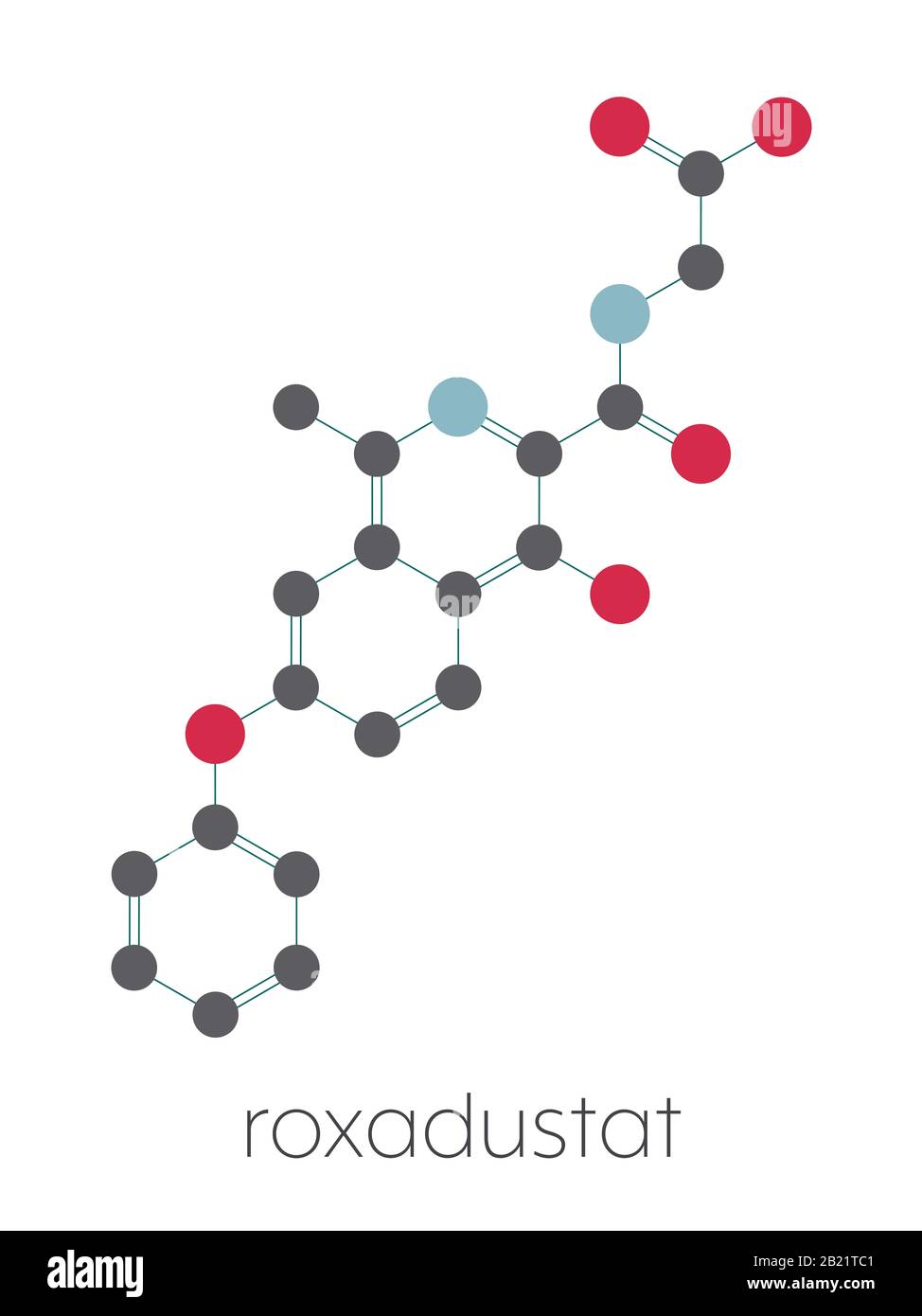 Roxadustat drug molecule, illustration Stock Photo - Alamy