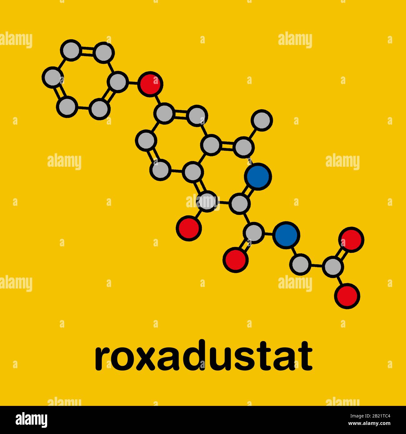 Roxadustat drug molecule, illustration Stock Photo - Alamy