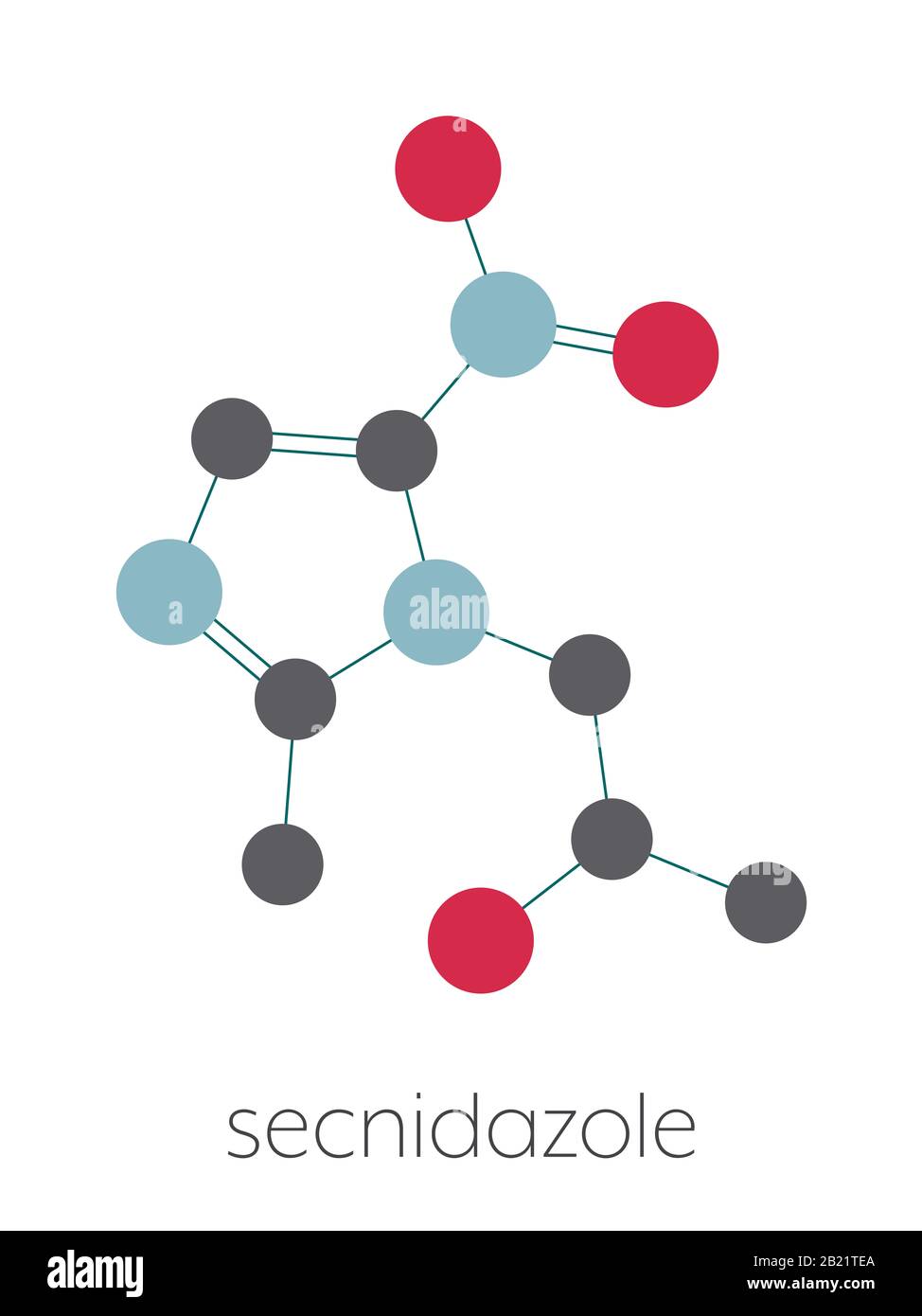Secnidazole anti-infective drug molecule, illustration Stock Photo - Alamy