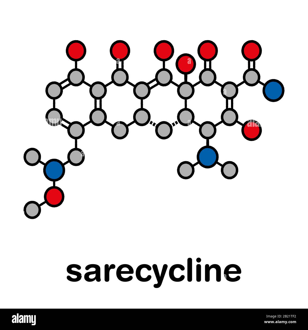 Sarecycline antibiotic drug molecule, illustration Stock Photo - Alamy